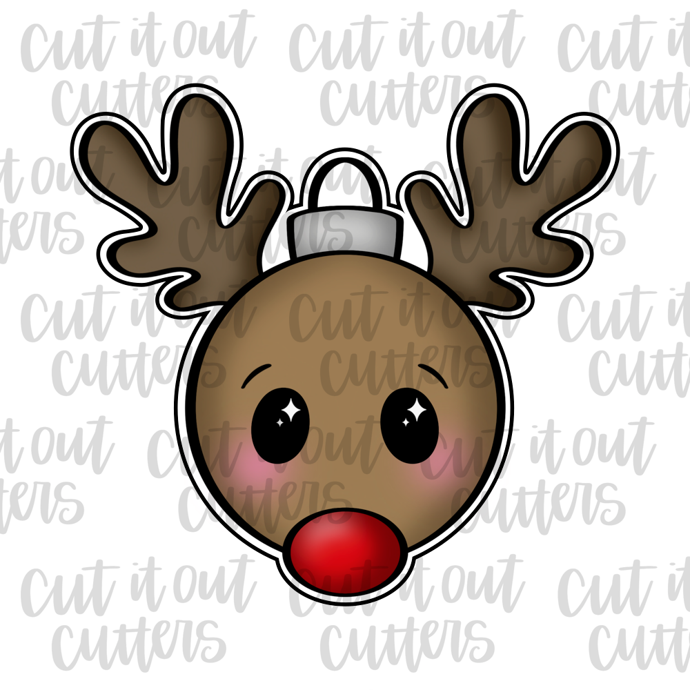 Reindeer Ornament Cookie Cutter – Cut It Out Cutters