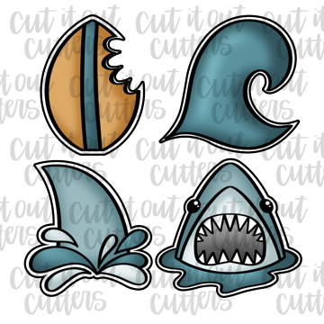 Shark Things Cookie Cutter Set – Cut It Out Cutters