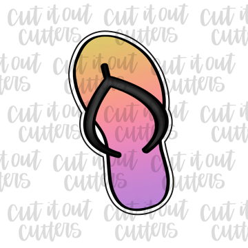 Single Flip Flop Cookie Cutter – Cut It Out Cutters
