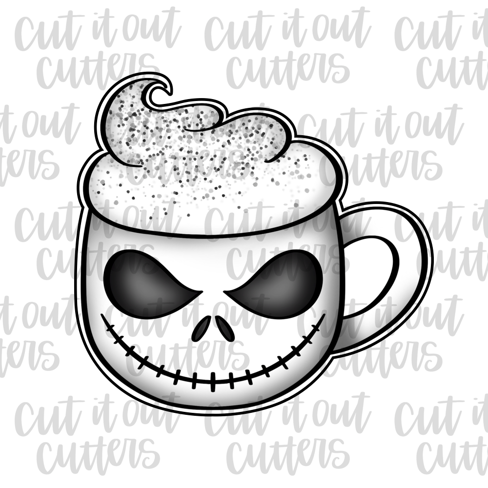 Skeleton Coffee Mug Cookie Cutter – Cut It Out Cutters