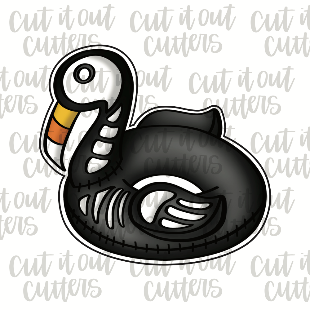 Skeleton Flamingo Pool Float Cookie Cutter – Cut It Out Cutters