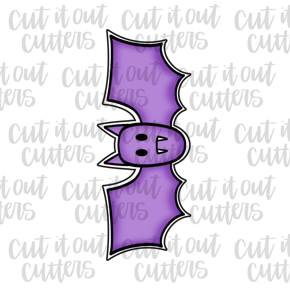 Skinny Thick Flying Bat Cookie Cutter – Cut It Out Cutters