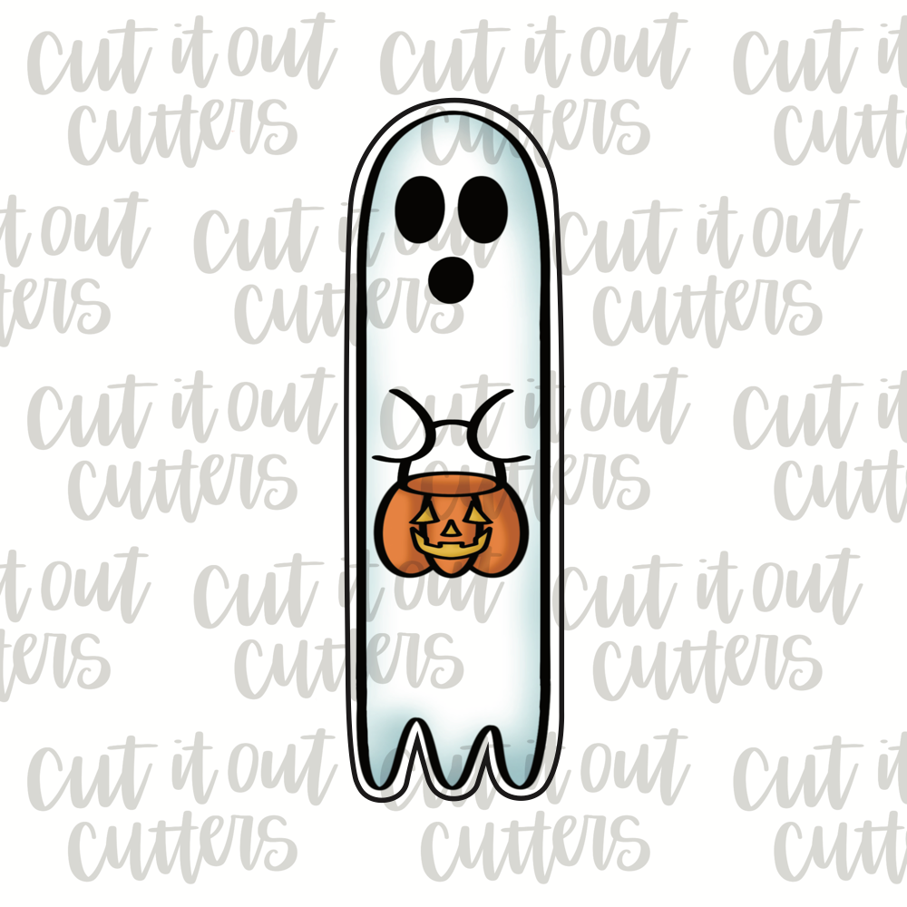 Skinny Thick Ghost Cookie Cutter – Cut It Out Cutters