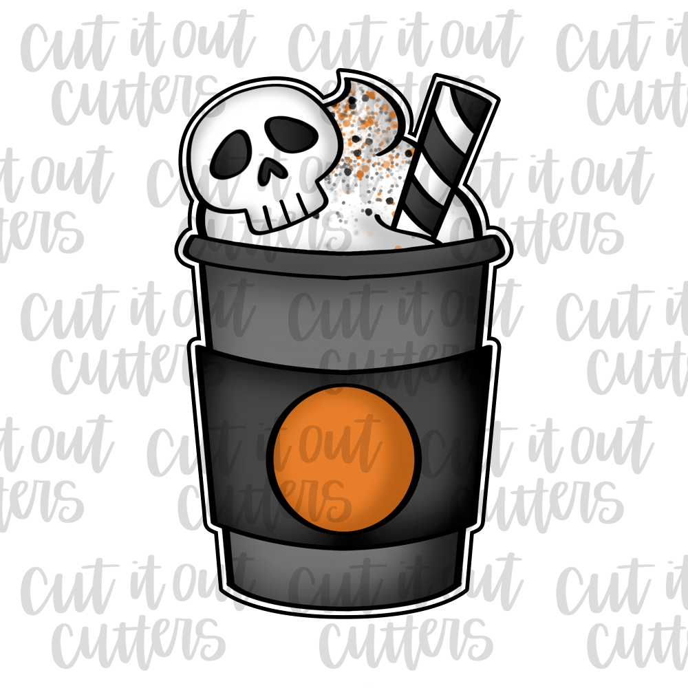 Skull Latte Cookie Cutter – Cut It Out Cutters