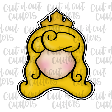 Sleeping Princess Head Cookie Cutter – Cut It Out Cutters