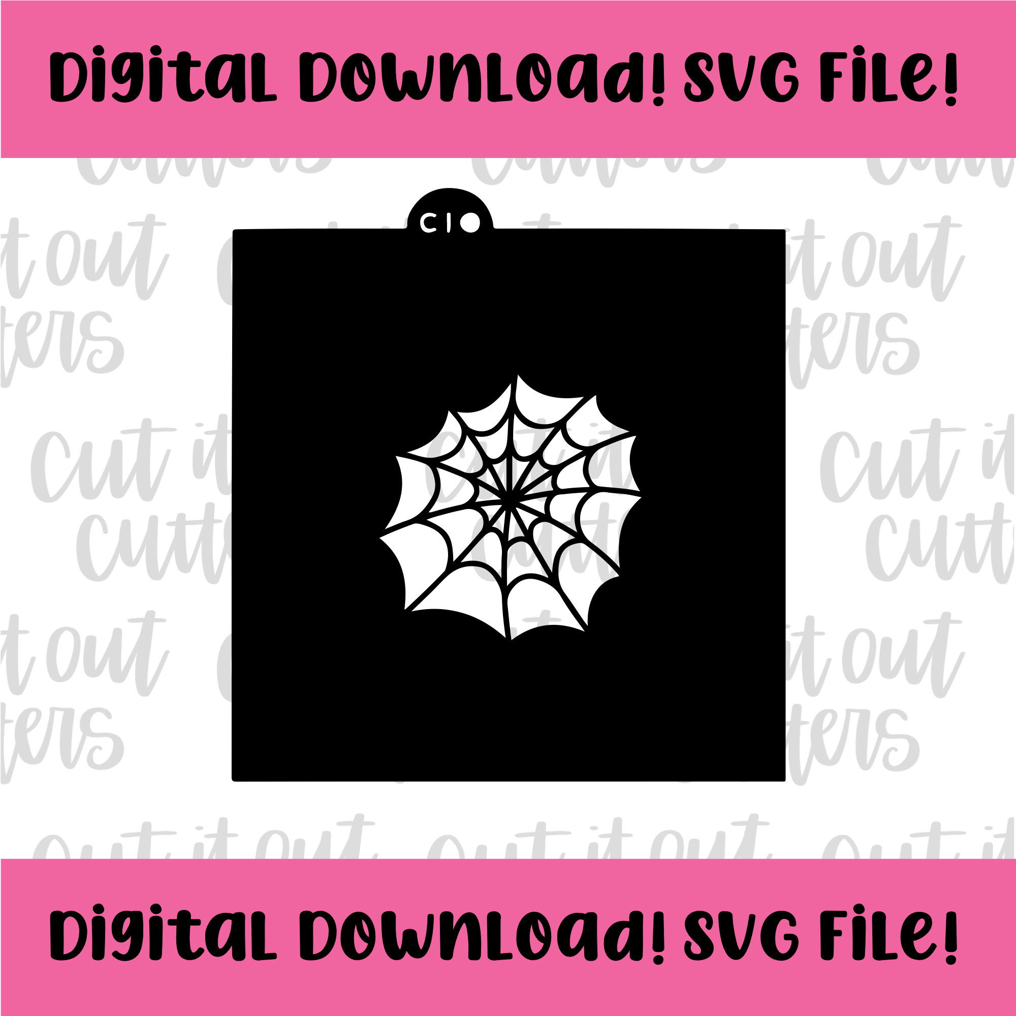 DIGITAL DOWNLOAD SVG File for Small Spiderweb Stencil – Cut It Out Cutters