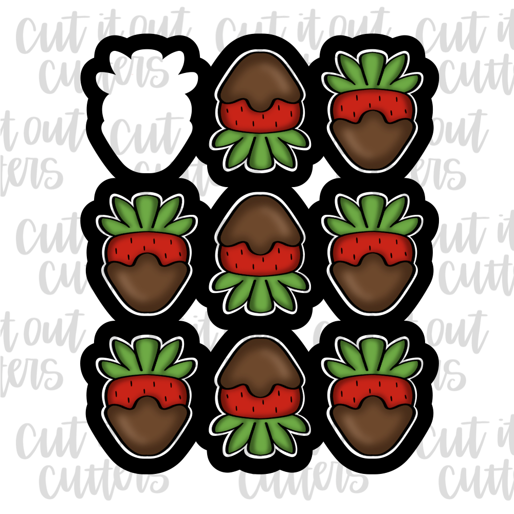 Strawberry Multi-Cutter Cookie Cutter – Cut It Out Cutters