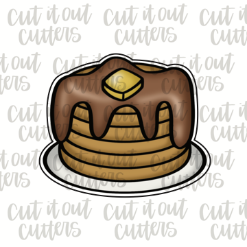 Syrupy Pancakes Cookie Cutter – Cut It Out Cutters