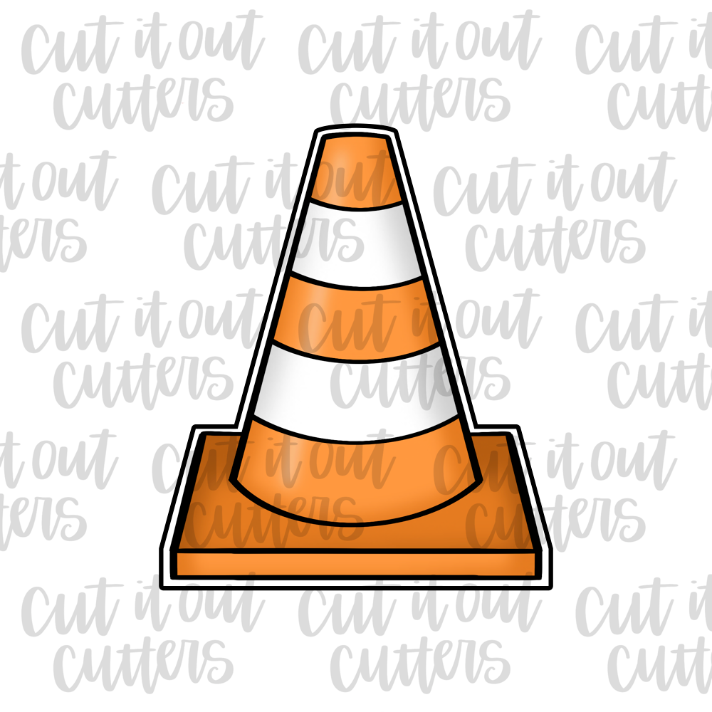Traffic Cone Cookie Cutter – Cut It Out Cutters