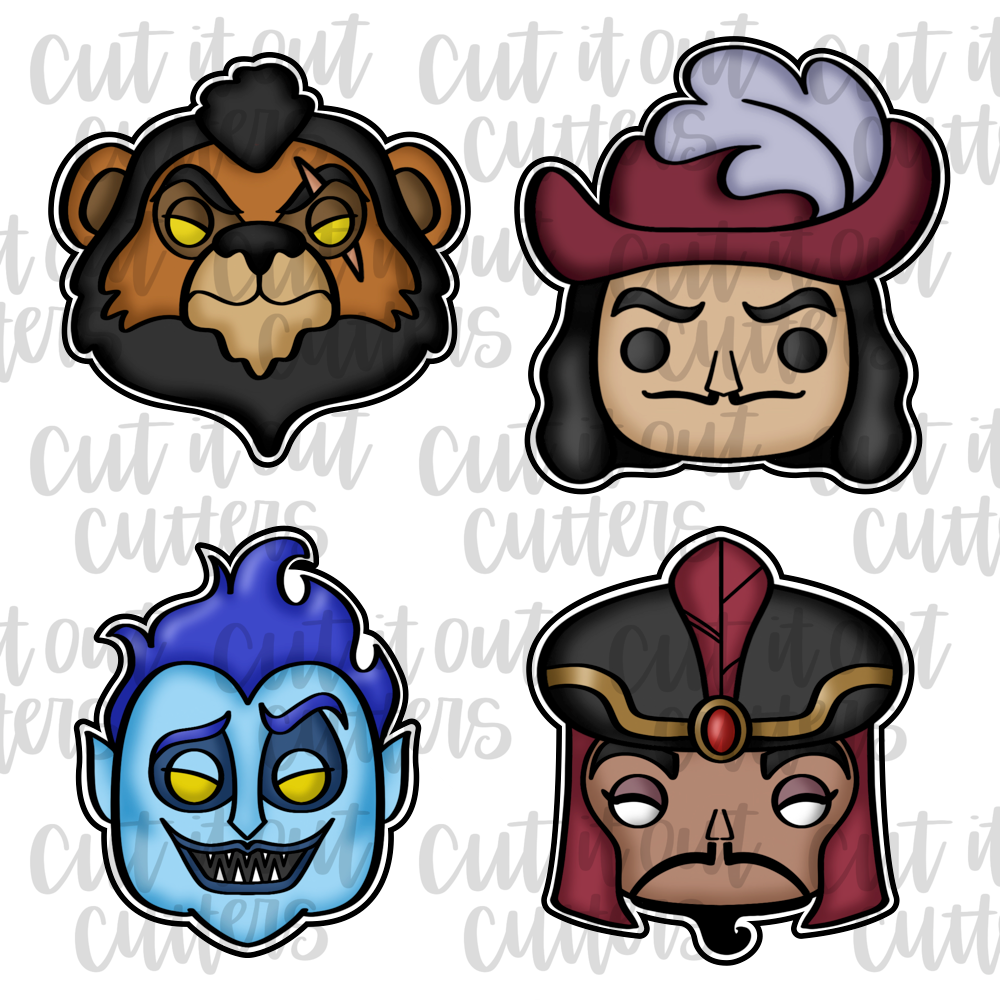 Villain Kings Cookie Cutter Set – Cut It Out Cutters