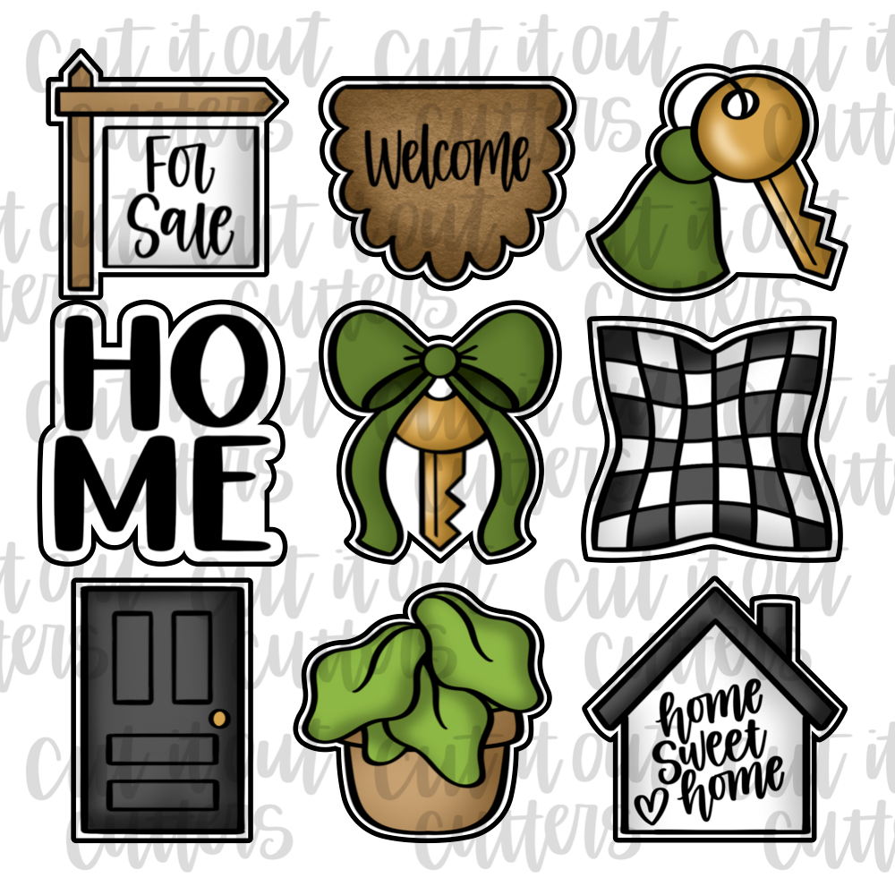 Welcome Home Minis Cookie Cutter Set – Cut It Out Cutters
