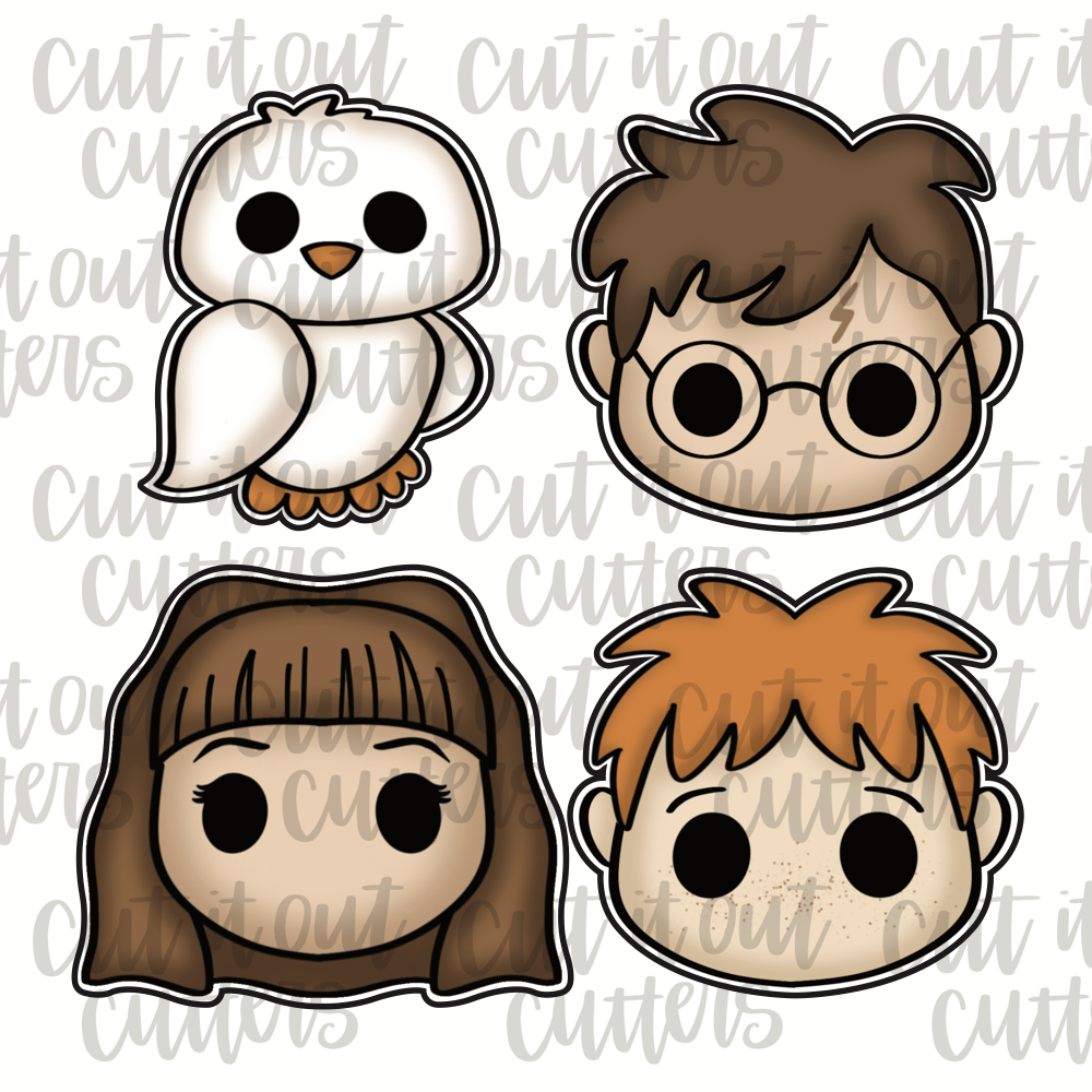 Wizard Friends Cookie Cutter Set – Cut It Out Cutters