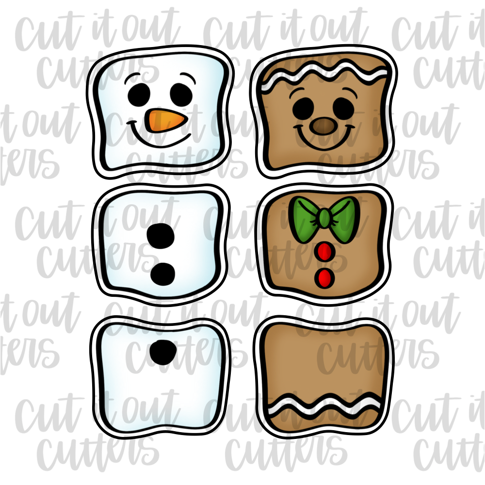 Wonky Marshmallows Cookie Cutter Set – Cut It Out Cutters