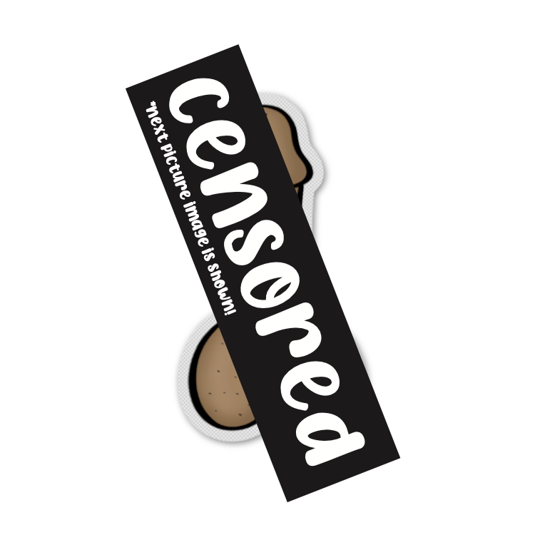 Tan Penis Sticker - Clear – Cut It Out Cutters