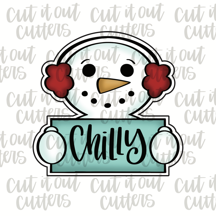 Snowman Plaque 2021 Cookie Cutter – Cut It Out Cutters