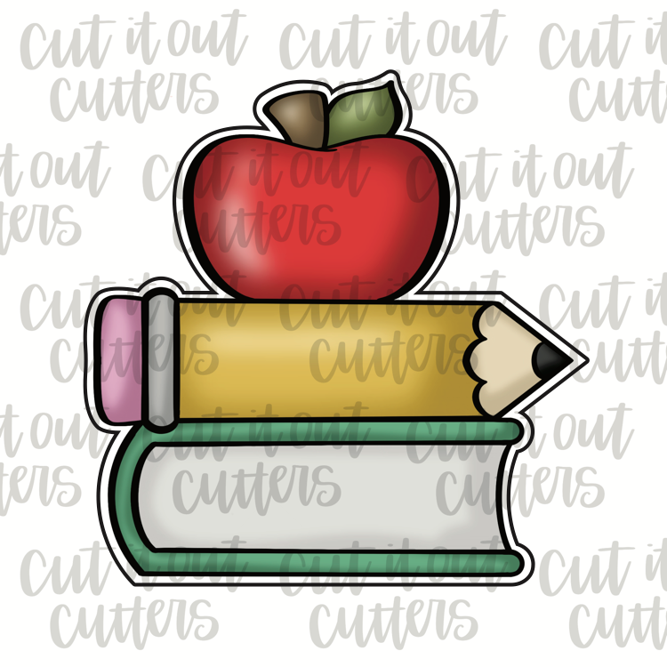 School Book Apple Clipart