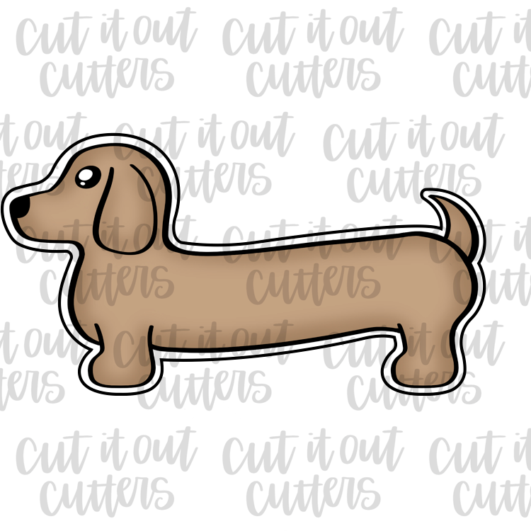 Extra Long Dachshund Cookie Cutter – Cut It Out Cutters