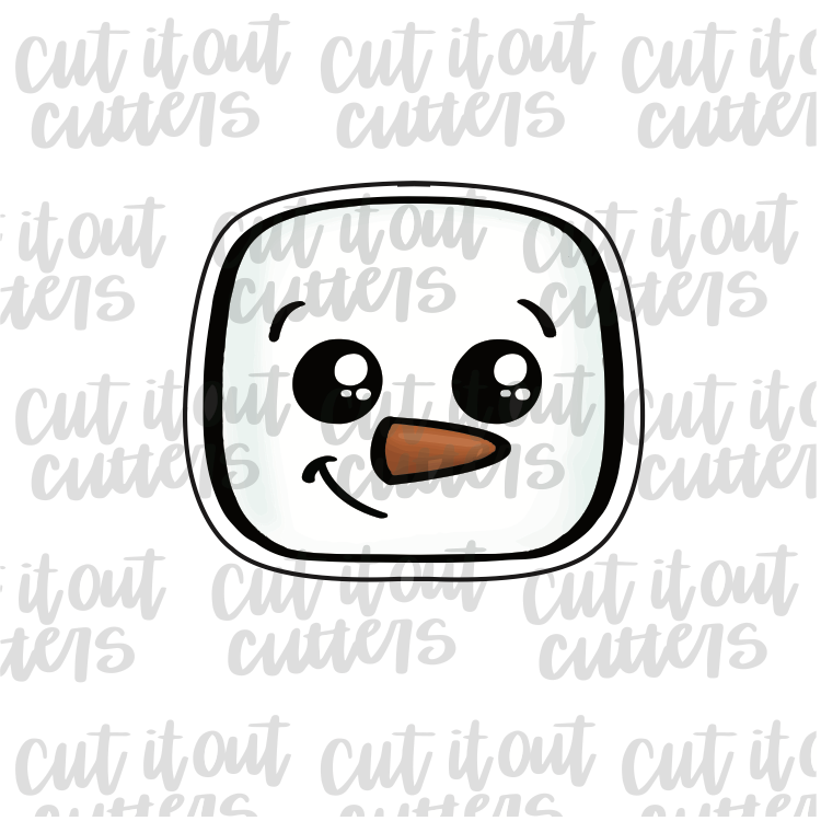 Gingy Snow Head Cookie Cutter – Cut It Out Cutters