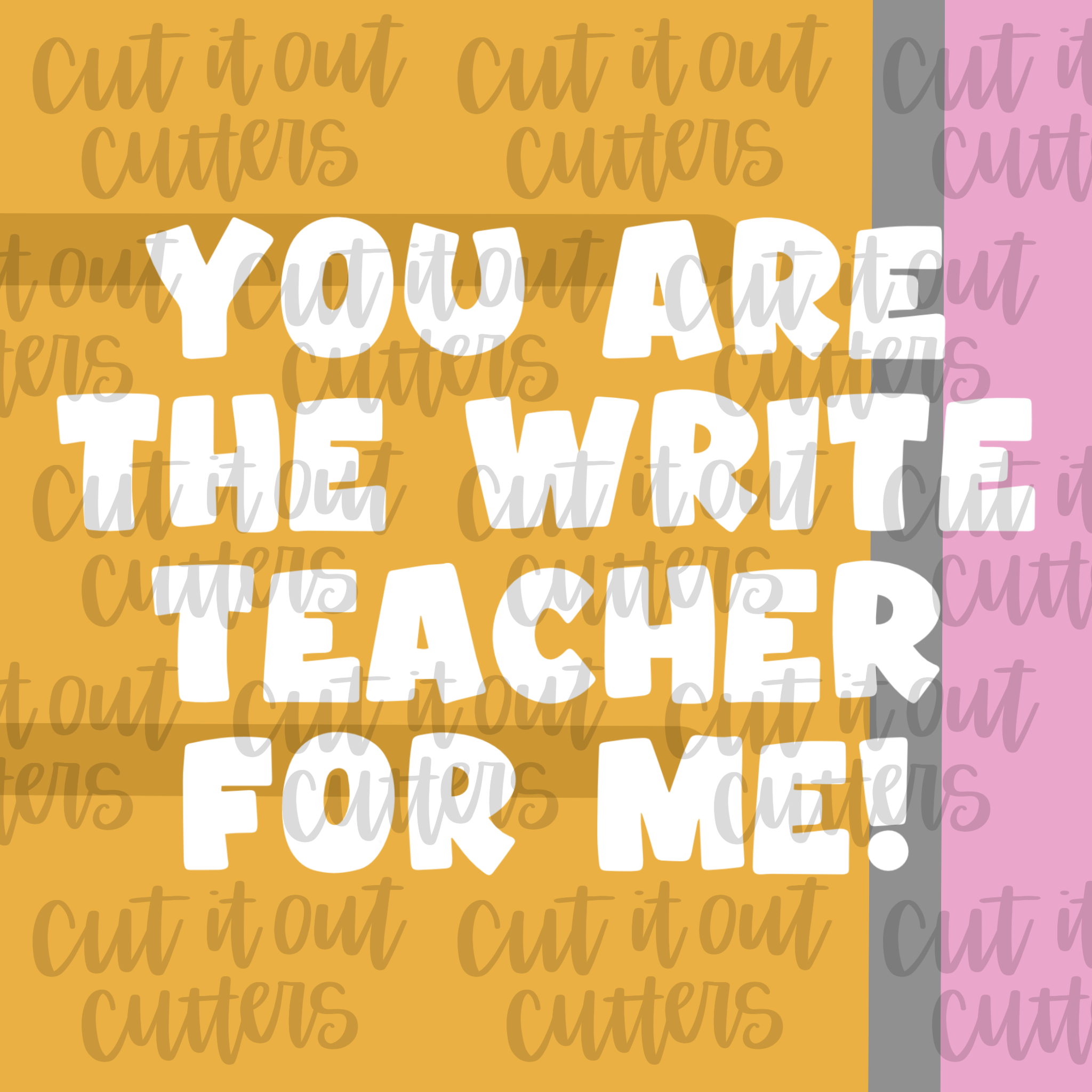 Write Teacher/Pencil - 2" Square Tags - Digital Download – Cut It Out ...