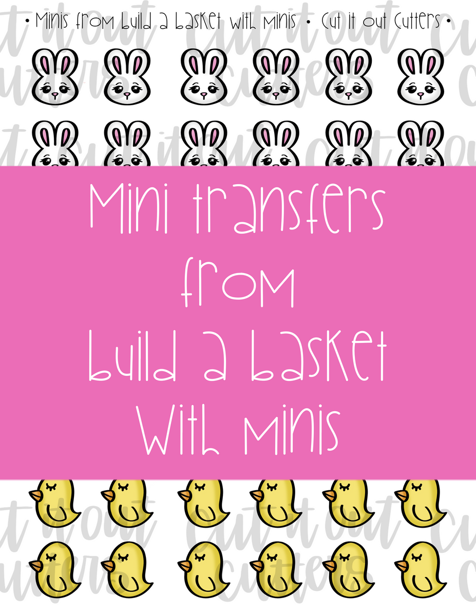 Mini Transfers for Build A Basket with Minis Set - Icing Transfers - D ...