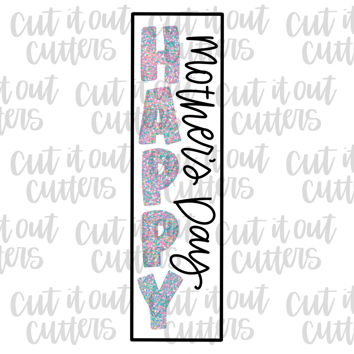 Skinny Happy Cookie Cutter – Cut It Out Cutters