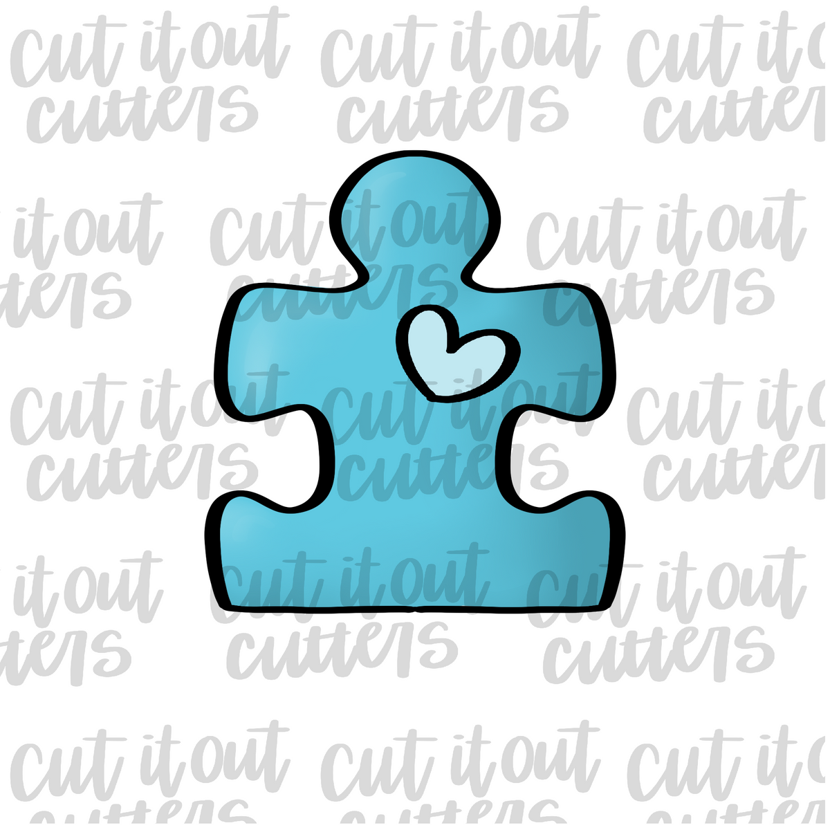 Autism Puzzle Piece Cookie Cutter – Cut It Out Cutters