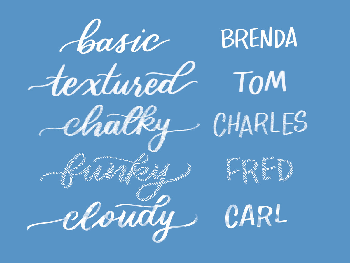 Reese's Lettering Pack - Procreate Brushes - DIGITAL DOWNLOAD – Cut It ...