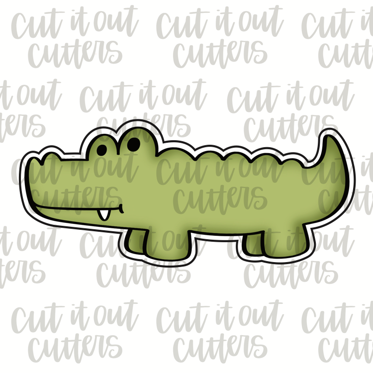 Alligator Cookie Cutter – Cut It Out Cutters