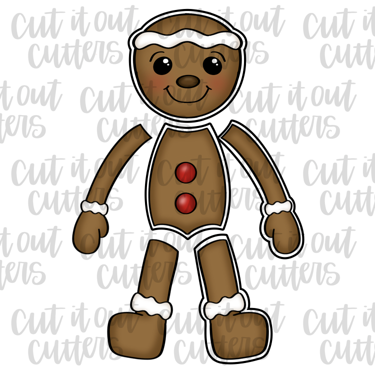 Build A Gingy 12 x 5 Cookie Cutter Set – Cut It Out Cutters