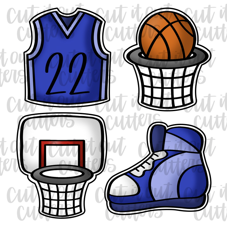 Basketball Cookie Cutter Set – Cut It Out Cutters
