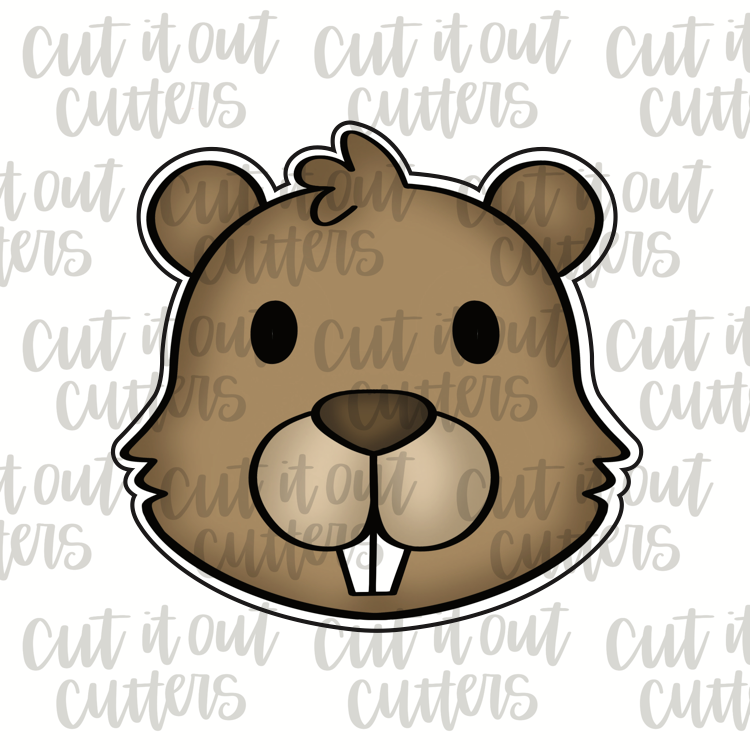 Beaver Face Cookie Cutter – Cut It Out Cutters
