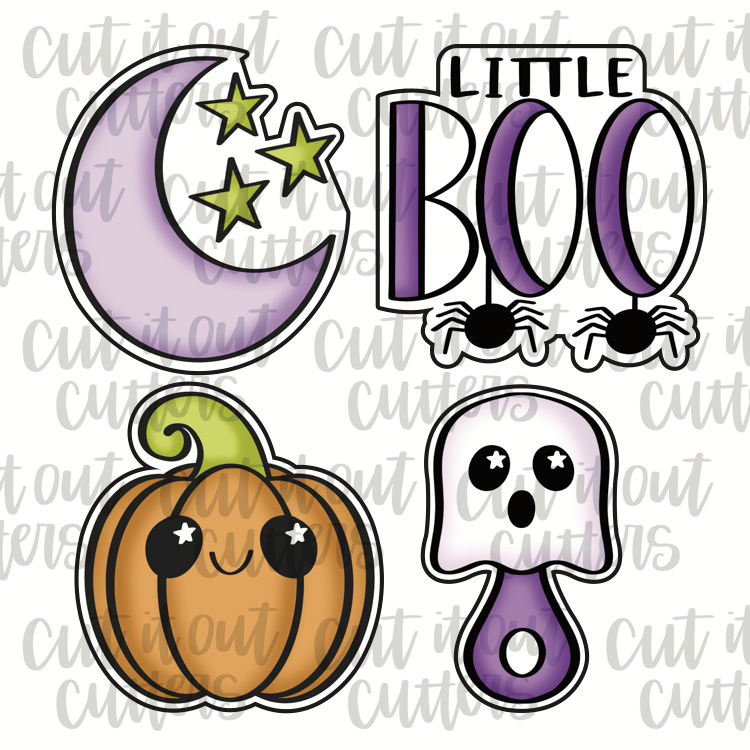 Boo Baby Shower Cookie Cutter Set – Cut It Out Cutters