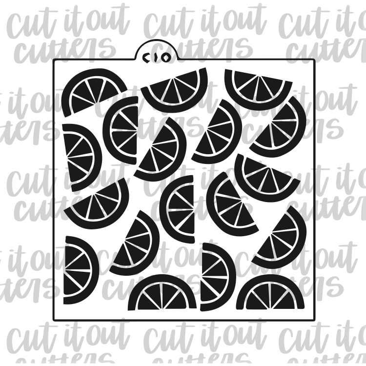 Citrus Cookie Stencil – Cut It Out Cutters