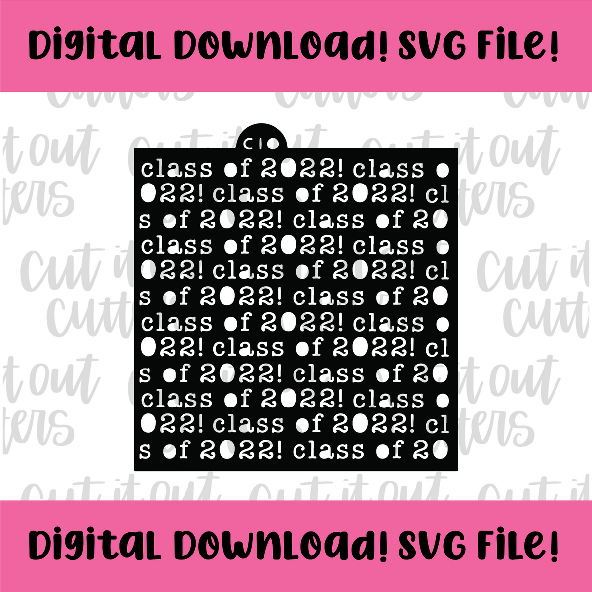 DIGITAL DOWNLOAD SVG File for Class of '22 Typewriter Stencil – Cut It ...