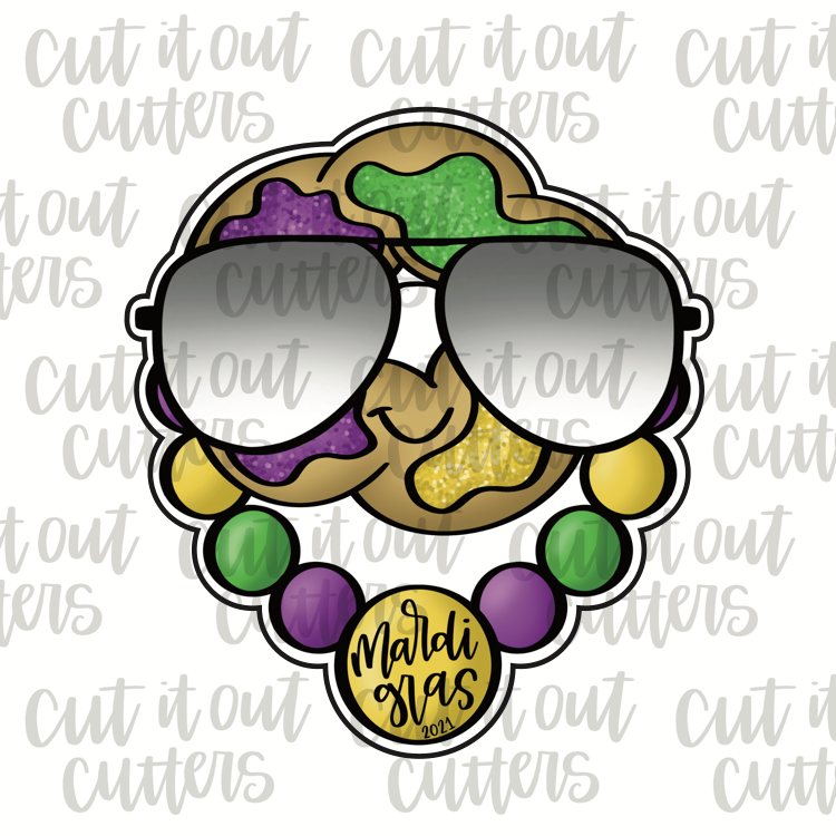 Cool King Cake Cookie Cutter – Cut It Out Cutters