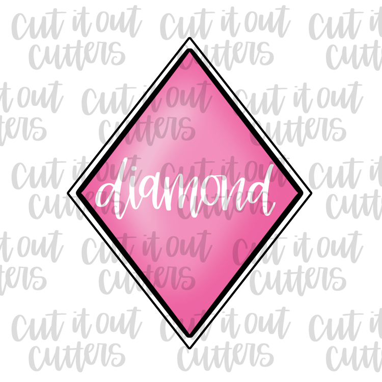 Diamond Shape Cookie Cutter – Cut It Out Cutters