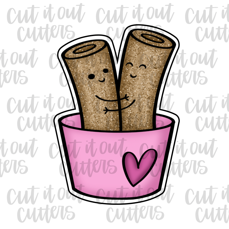 Double Churros Cookie Cutter – Cut It Out Cutters