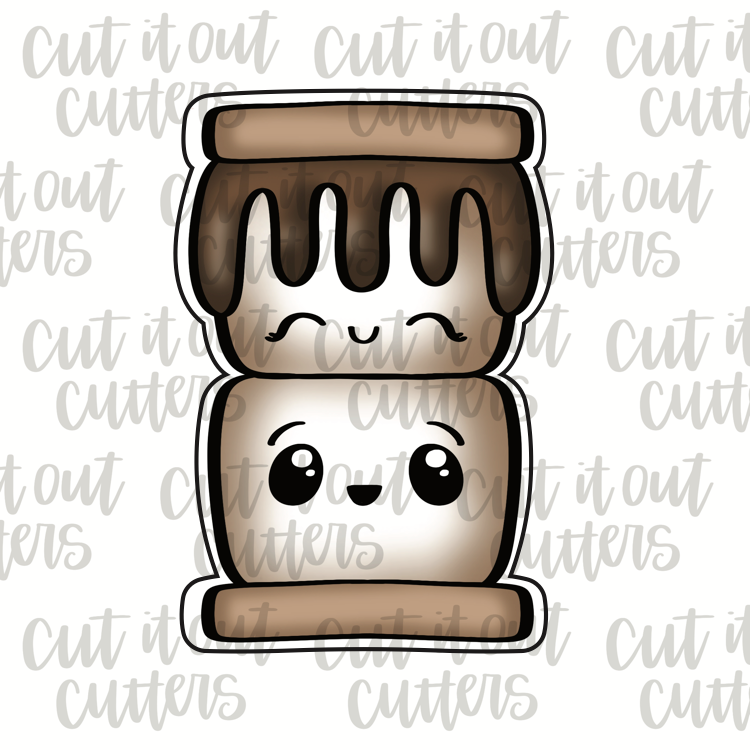 Double Stacker S'more Cookie Cutter – Cut It Out Cutters