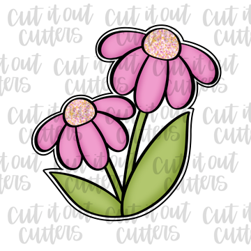 Droopy Double Daisy Cookie Cutter – Cut It Out Cutters
