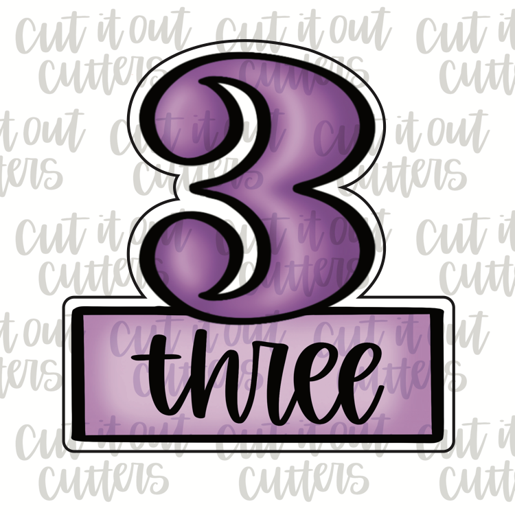 Fancy 3 Plaque Cookie Cutter – Cut It Out Cutters