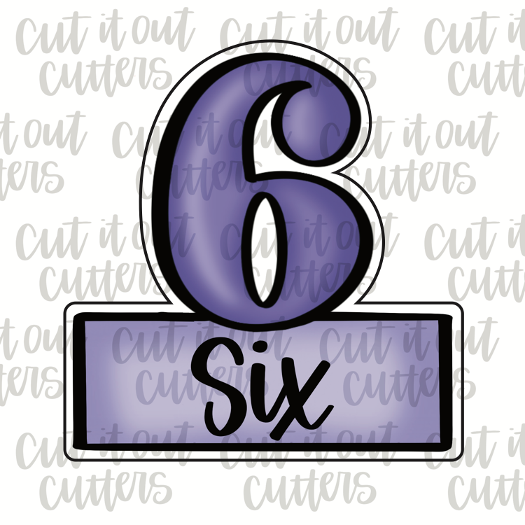 Fancy 6 Plaque Cookie Cutter – Cut It Out Cutters