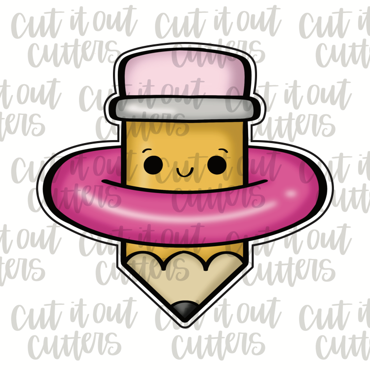 Floatie Pencil Cookie Cutter – Cut It Out Cutters