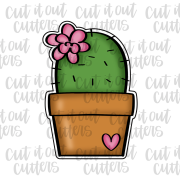 Flower Cactus Plant Cookie Cutter – Cut It Out Cutters