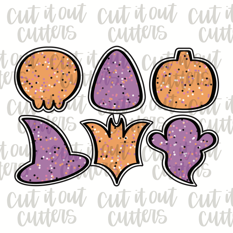 Frosted Halloween Cookie Cutter Set – Cut It Out Cutters