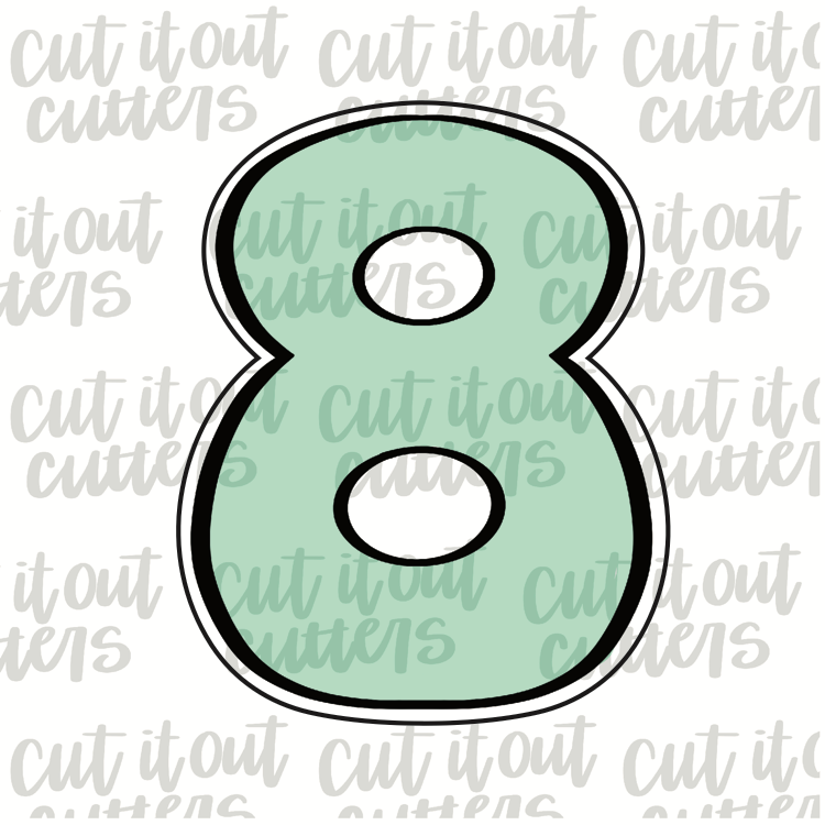 Funky 8 Cookie Cutter – Cut It Out Cutters