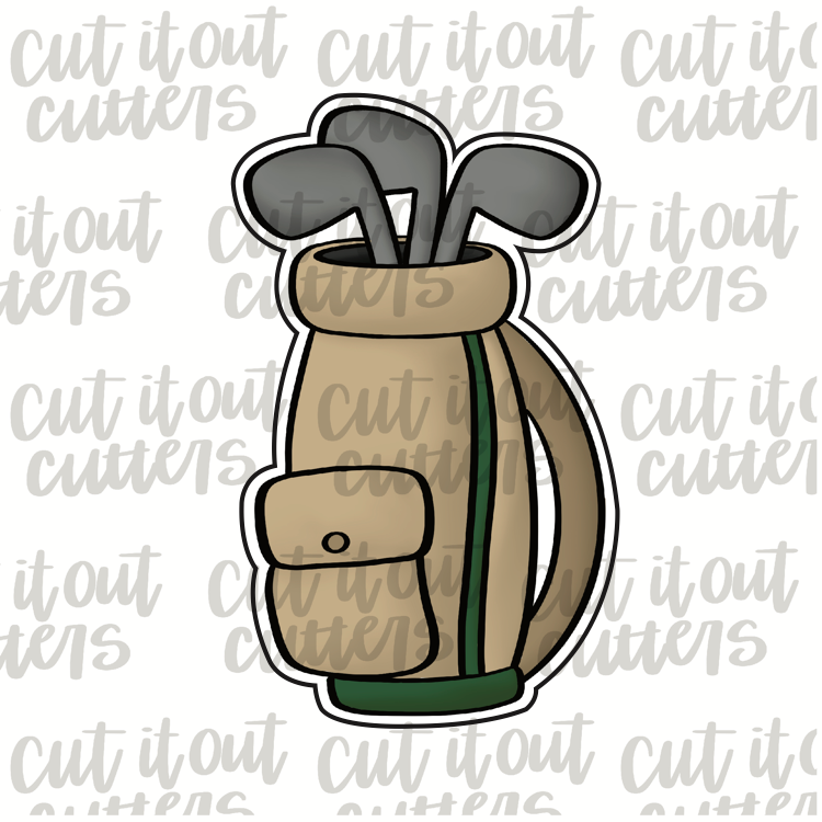 Golf Bag Cookie Cutter – Cut It Out Cutters