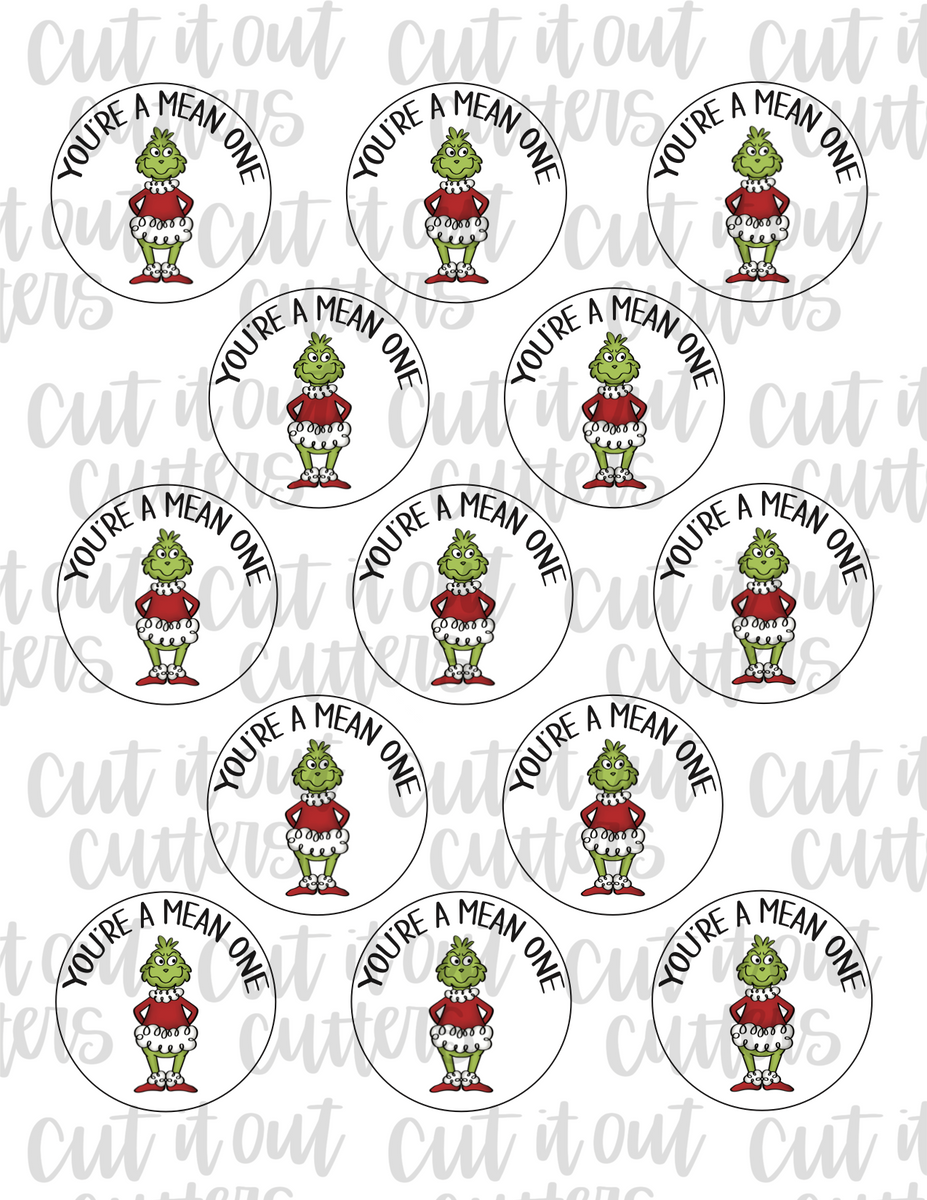 Grump - 2" Circle Tags - Digital Download – Cut It Out Cutters