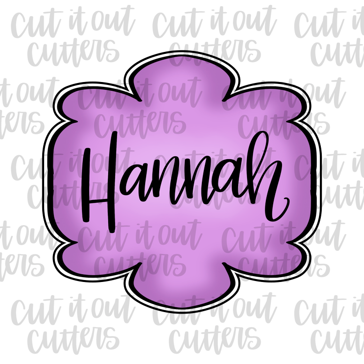 Hannah Plaque Cookie Cutter – Cut It Out Cutters