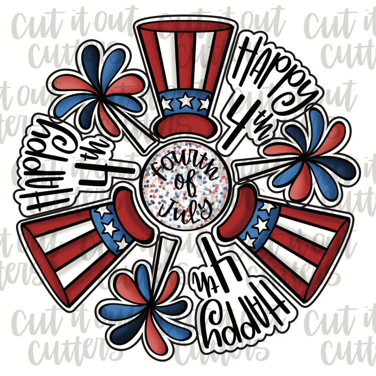 Happy 4th Cookie Cutter Platter – Cut It Out Cutters
