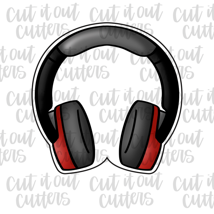 Headphones Cookie Cutter – Cut It Out Cutters